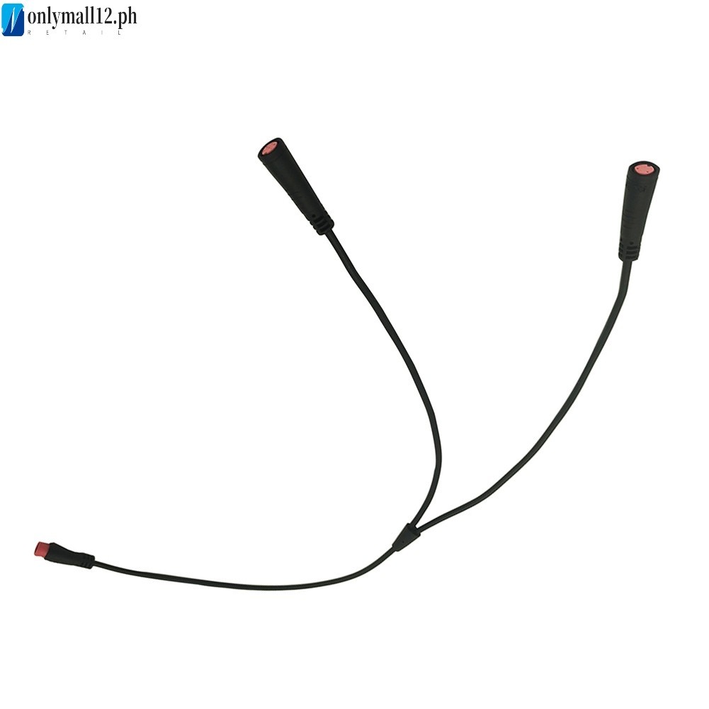 E-bike Y Splitter Cable RED 2 Pin Electric Bicycle 1 to 2 Scooter Brake ...