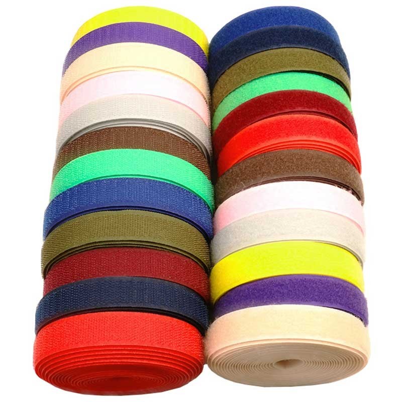 웃2/5/10Meter Sew on Hook and Loop Colour 20mm Non-Adhesive Fabric ...