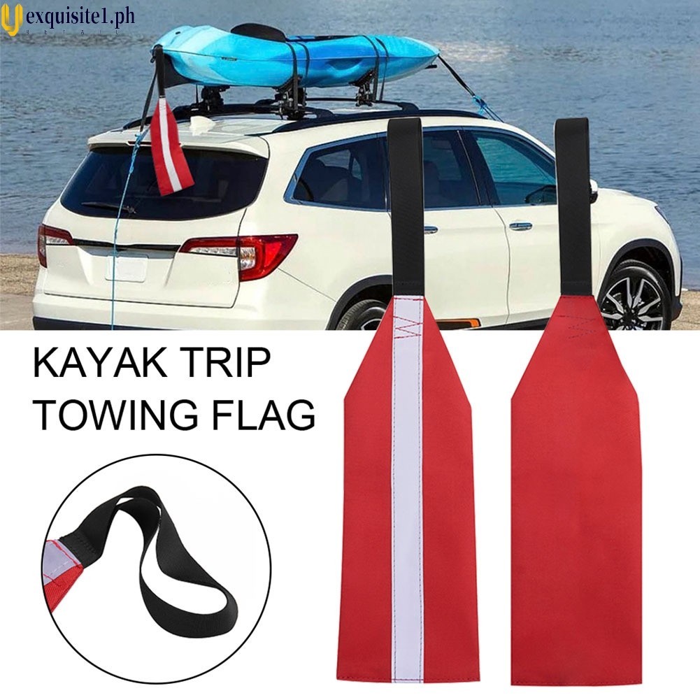 Trailer Warning Flag Oxford Cloth Safe Signal Indicator Trailer Warning ...