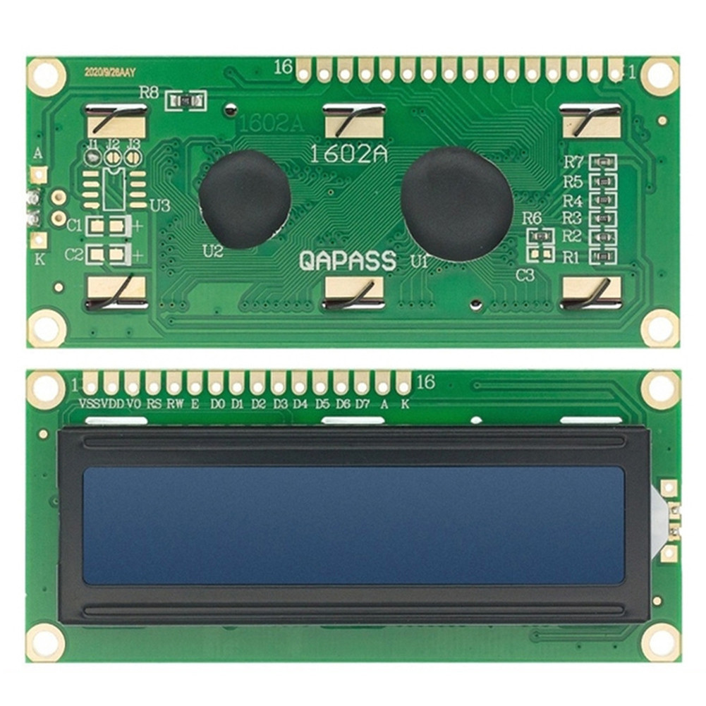 LCD1602 Display Module 5V HD44780 Liquid Crystal Display Module Blue Green Screen 2x16 Character ...