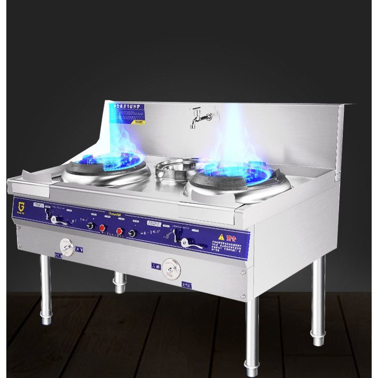 ~stove with oven burner Industrial two wok gas range Restaurant ...