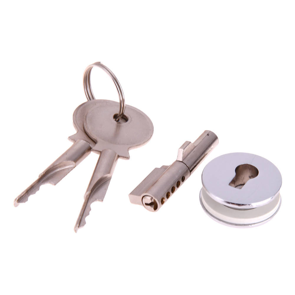 -1-10 Sets Sliding Glass Zinc Alloy Showcase Lock Cabinet Display ...