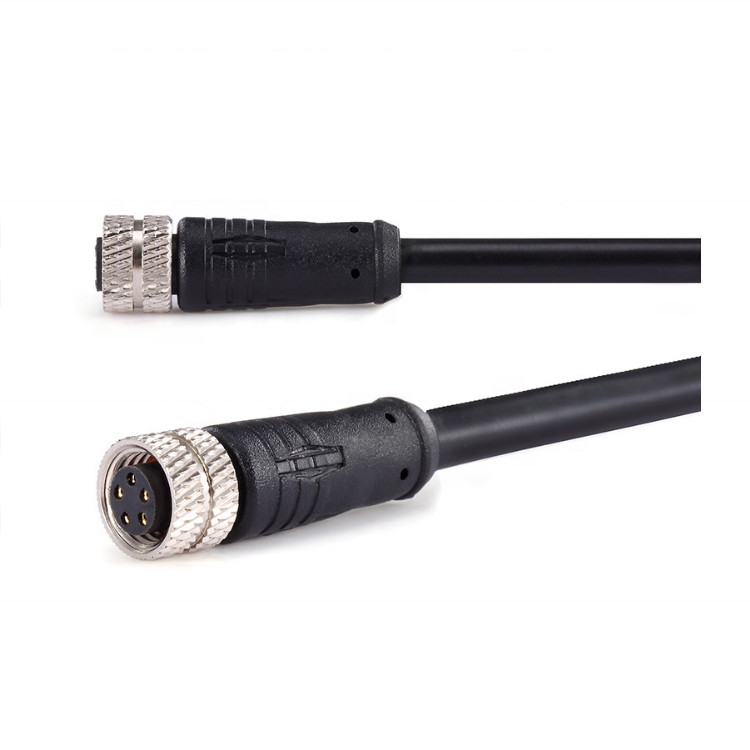 waterproof connector M8 5 Pin Female Male straight connector connector ...