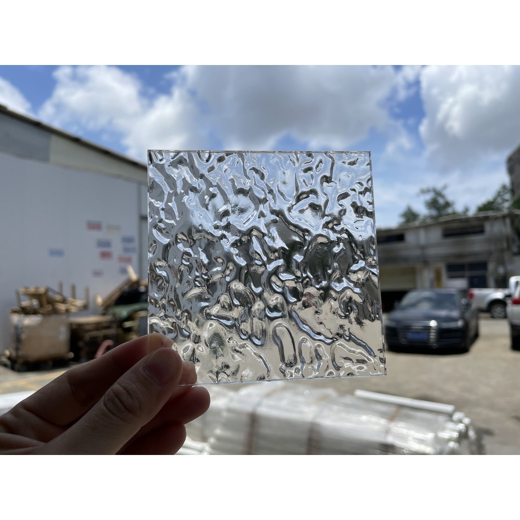 【5mm Clear Transparent Wave Ripple Surface PMMA Sheet Plexiglass ...