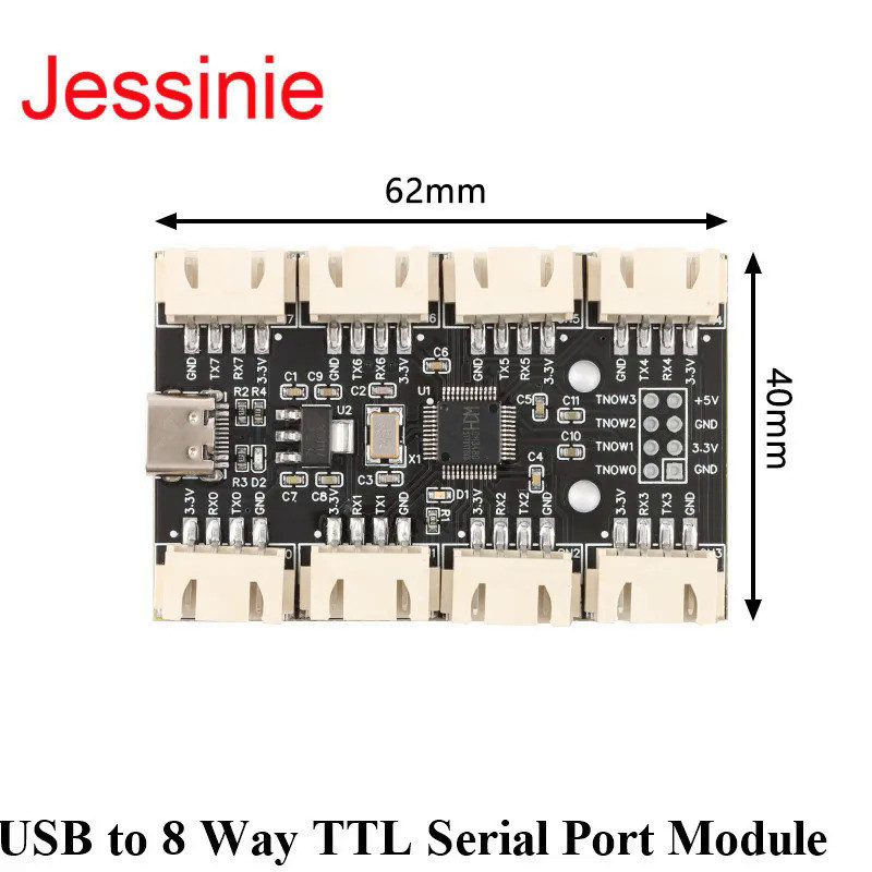 ☆USB to 8 Channels L Serial Port Module CH348 Multi Ways UART Expansion ...