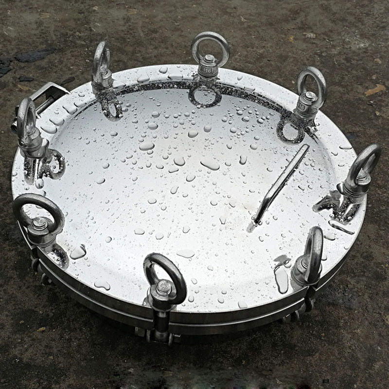 ☈Grooved Flanged Manhole High Pressure 0.6MPA Quick Opening Stainless ...