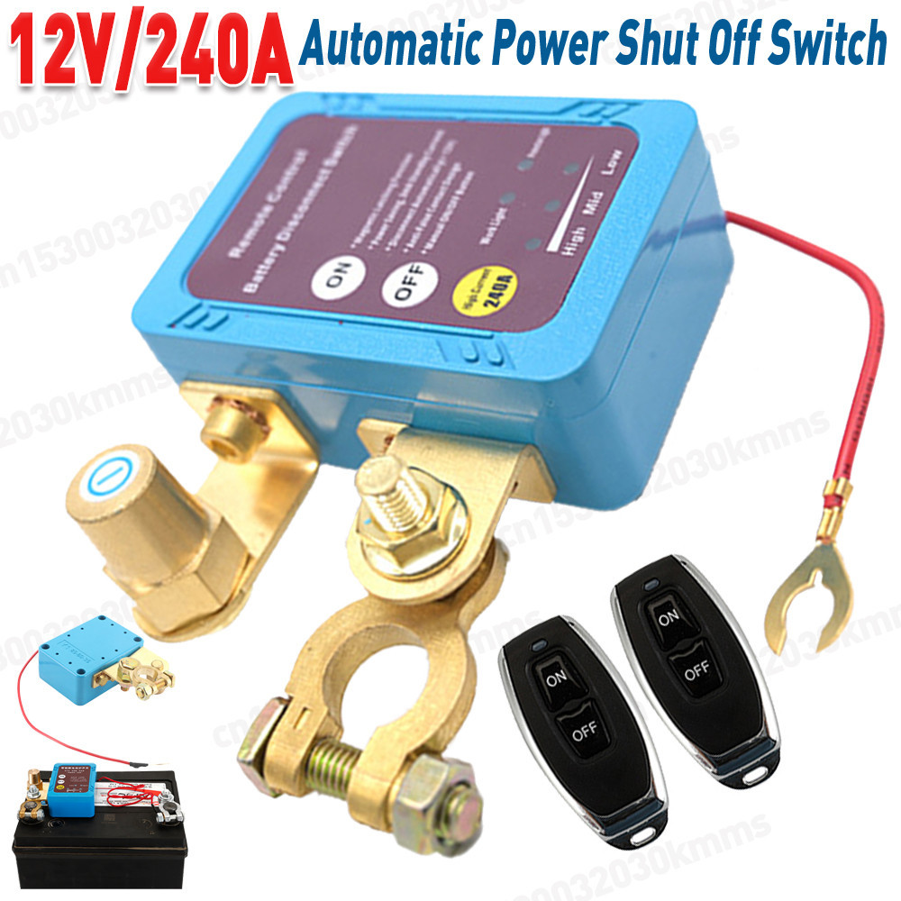 ☺DaierTek Remote Battery Disconnect Switch 12V 240A Kill Switch ...