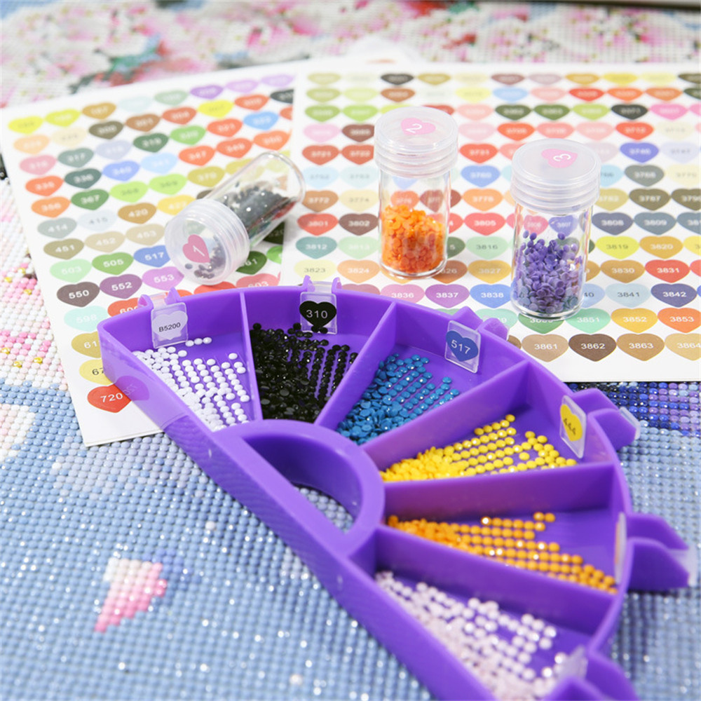 12PCS Number Label Stickers DMC Colors Diamond Painting Storage Box ...