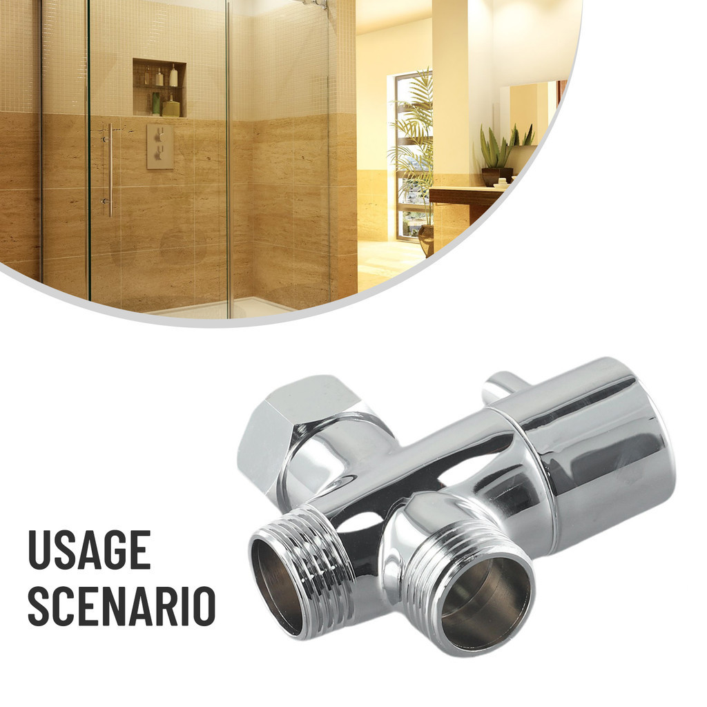 ⋚g1 2in 3 Way Brass Diverter Valve T Adapter Converter Chrome For