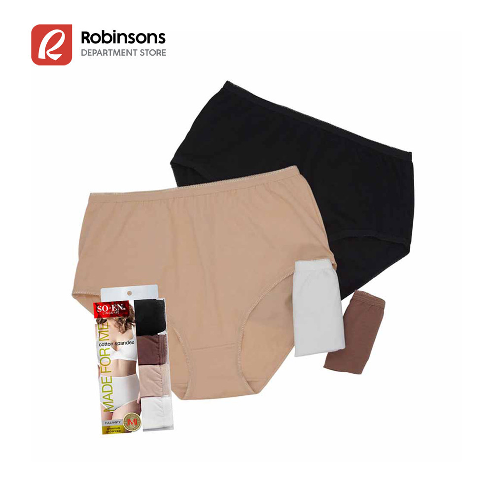 Soen Ladies 4-in-1 Made for Me Comyfit Full Panty (Assorted Plain ...