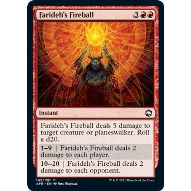 Farideh's Fireball - Magic The Gathering (MTG) | Shopee Philippines