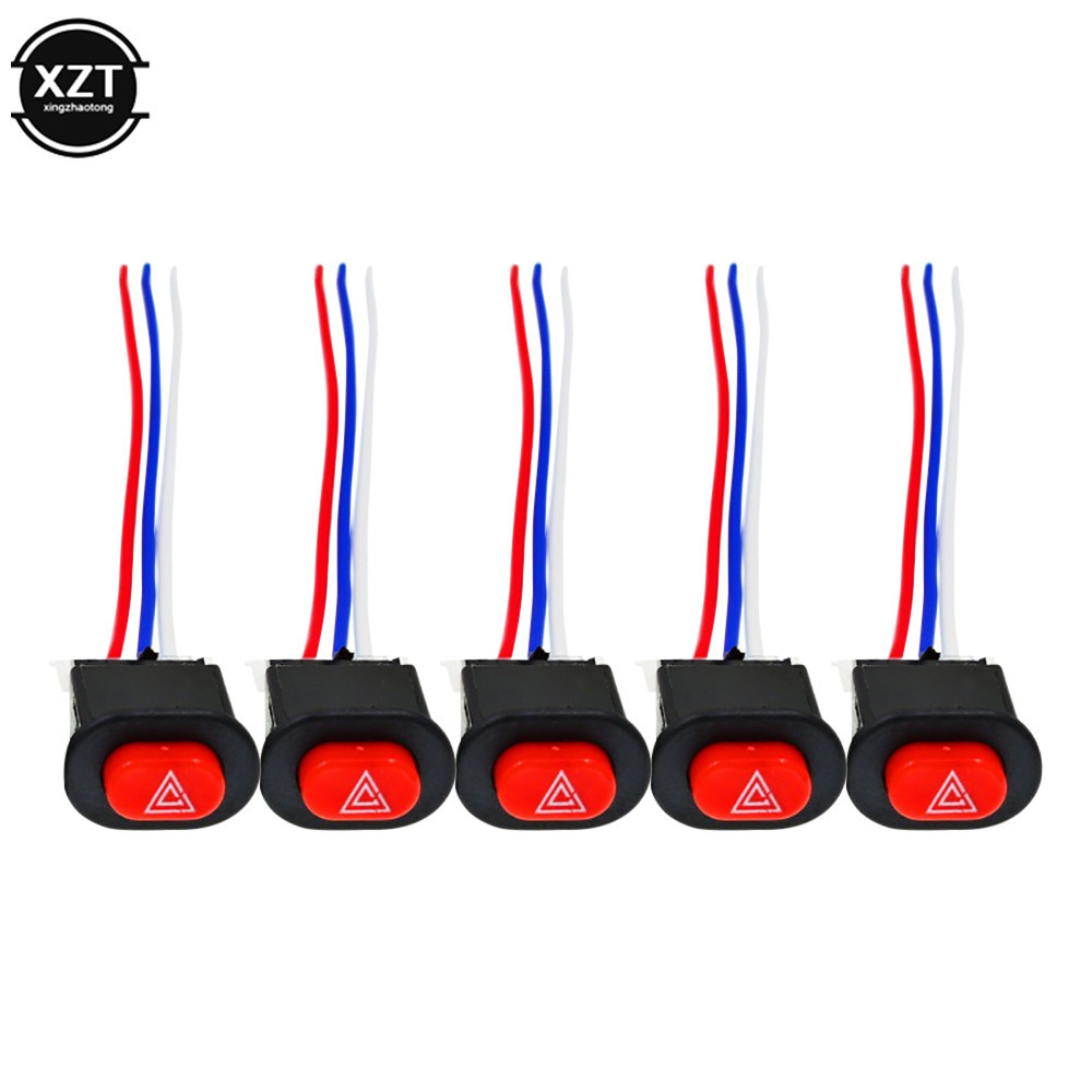 Motorcycle Double Flash Switch Hazard Light Switch Button Flash Warning ...