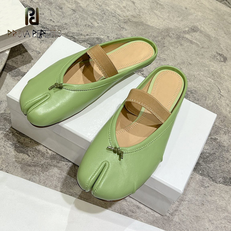 Split Toe Tabi Shoe Girls Pleated Leather Comfortable Spring Summer All