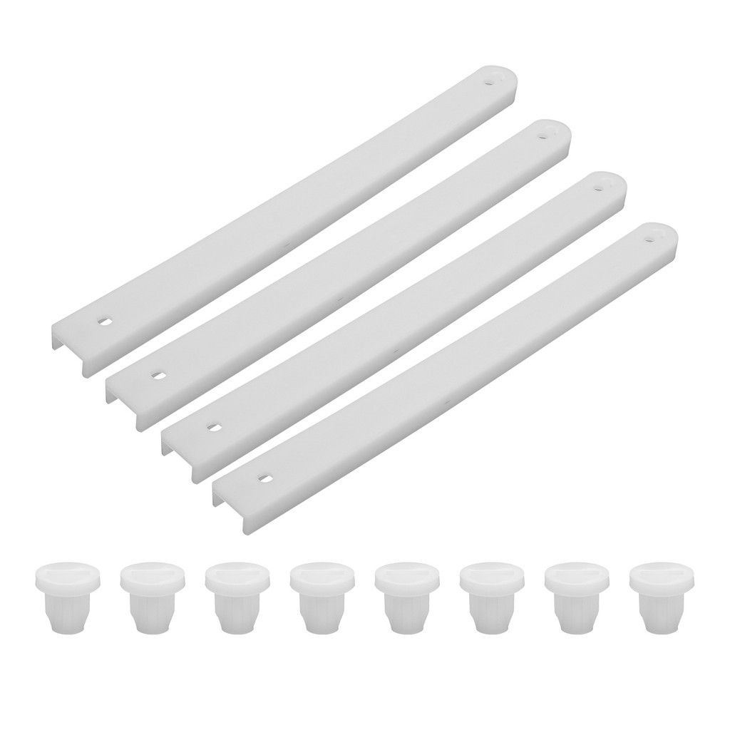 2 Sets Bottom Mount Drawer Slides Track Guides Plastic Rail Automatic ...