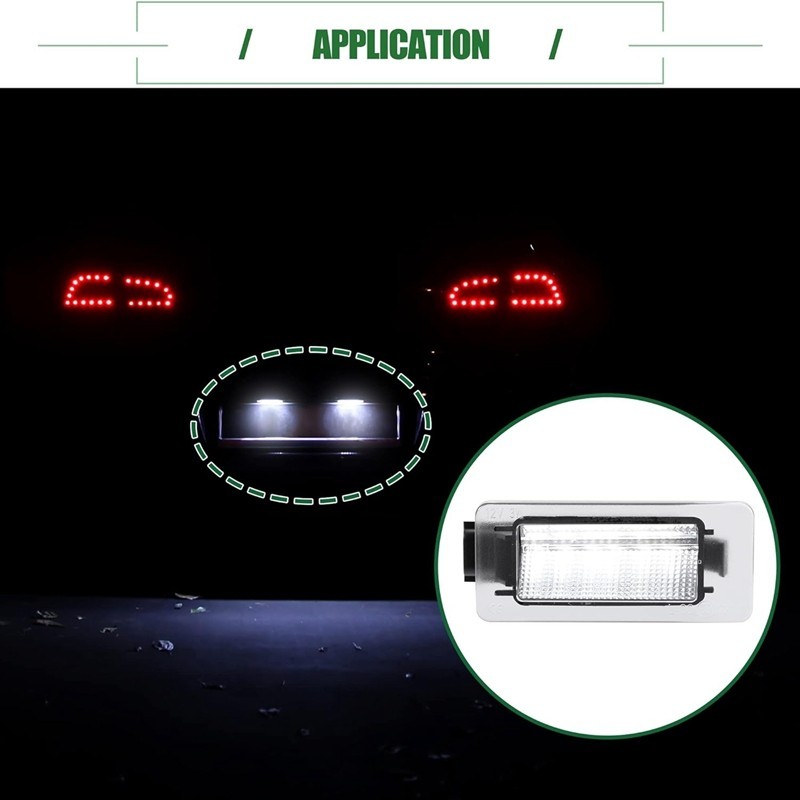 Car LED Number License Plate Lamp Car LED Tail Lamps White Light ...