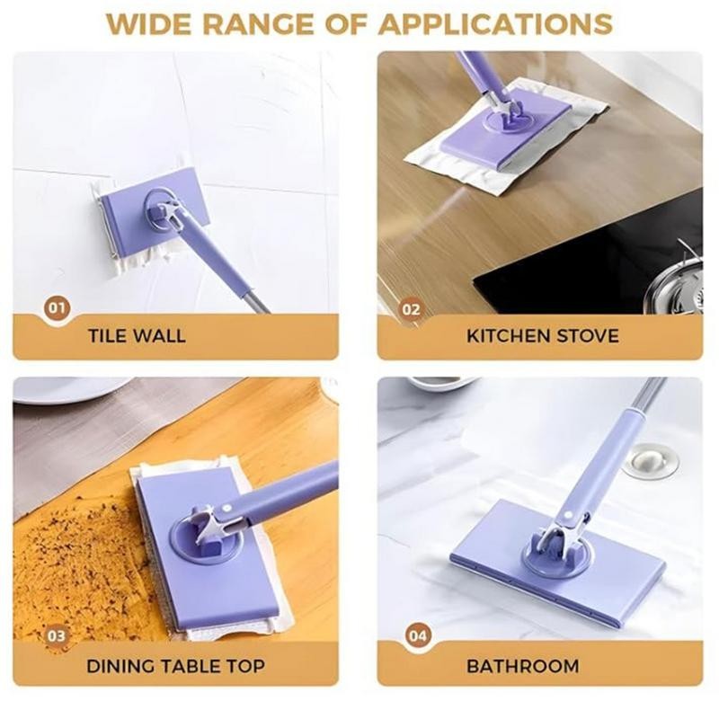 ☽Mini Mop Automatic Face Towel Changing Mop Mini Hands-Free And ...
