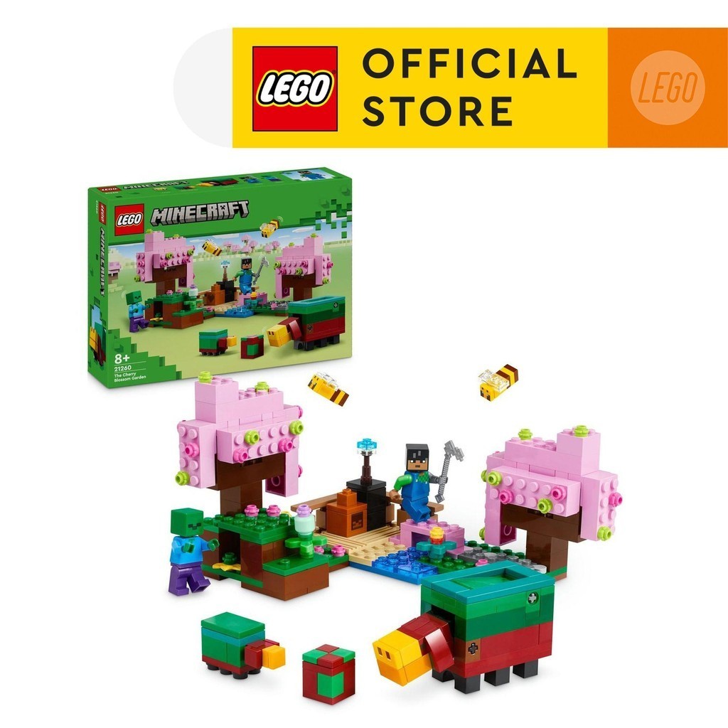 LEGO Minecraft 21260 The Cherry Blossom Garden (304 Pieces) | Shopee ...