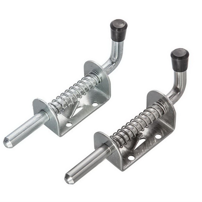 Heavy duty spring Barrel Bolt sliding gate Safety lock metal loaded ...