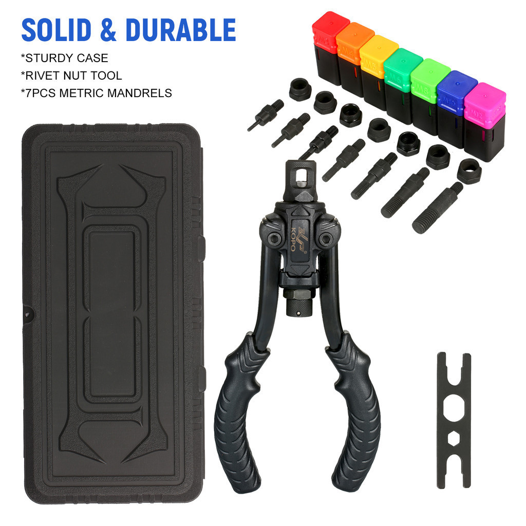 Professional Rivet Nut Tool 11in Manual Riveter Threaded Nut Riveting ...