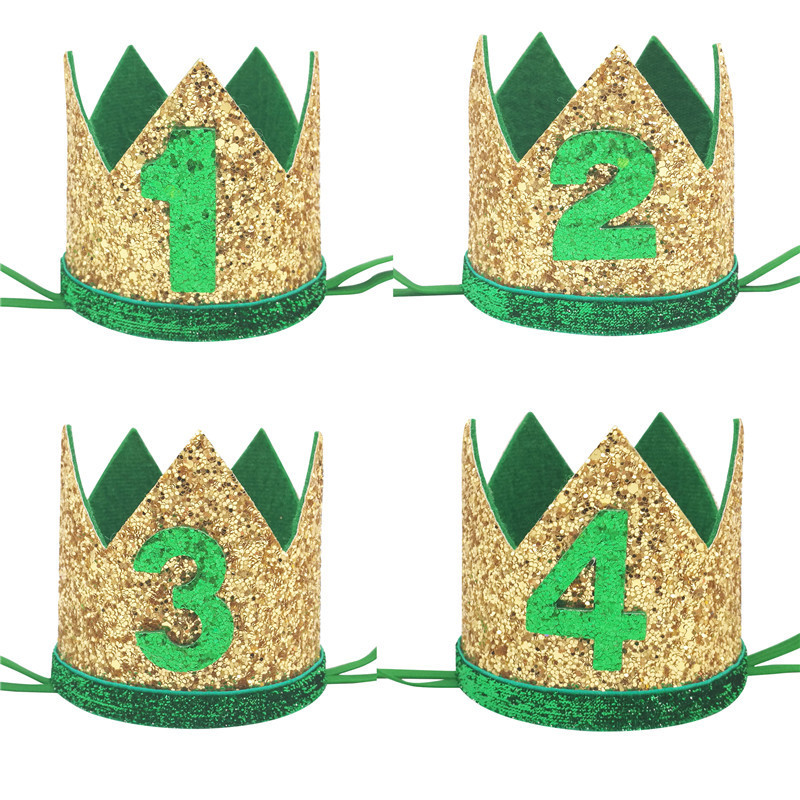1pcs Jungle Safari theme 1 2 3 4 5 6 Birthday Crown Headband Birthday ...