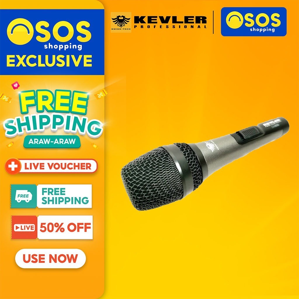 KEVLER Precision 10M Wired Crafted Dynamic Microphone Mic DM-850 •OSOS ...