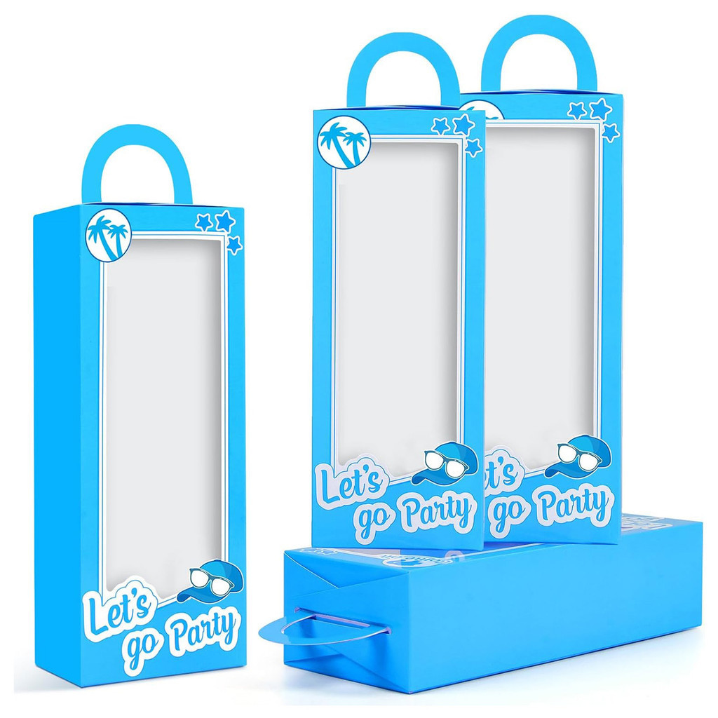 12PCS Blue Party Favor Boxes Blue Doll Gift Boxes Goodie Bag Candy ...