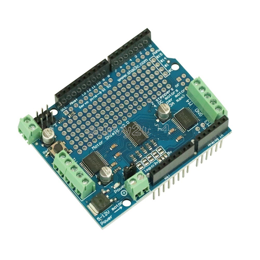 ♠TB6612 Mosfet Stepper Motor PCA9685 Standard IIC I2C PWM Servo Driver Shield V2 For Arduino Rob ...