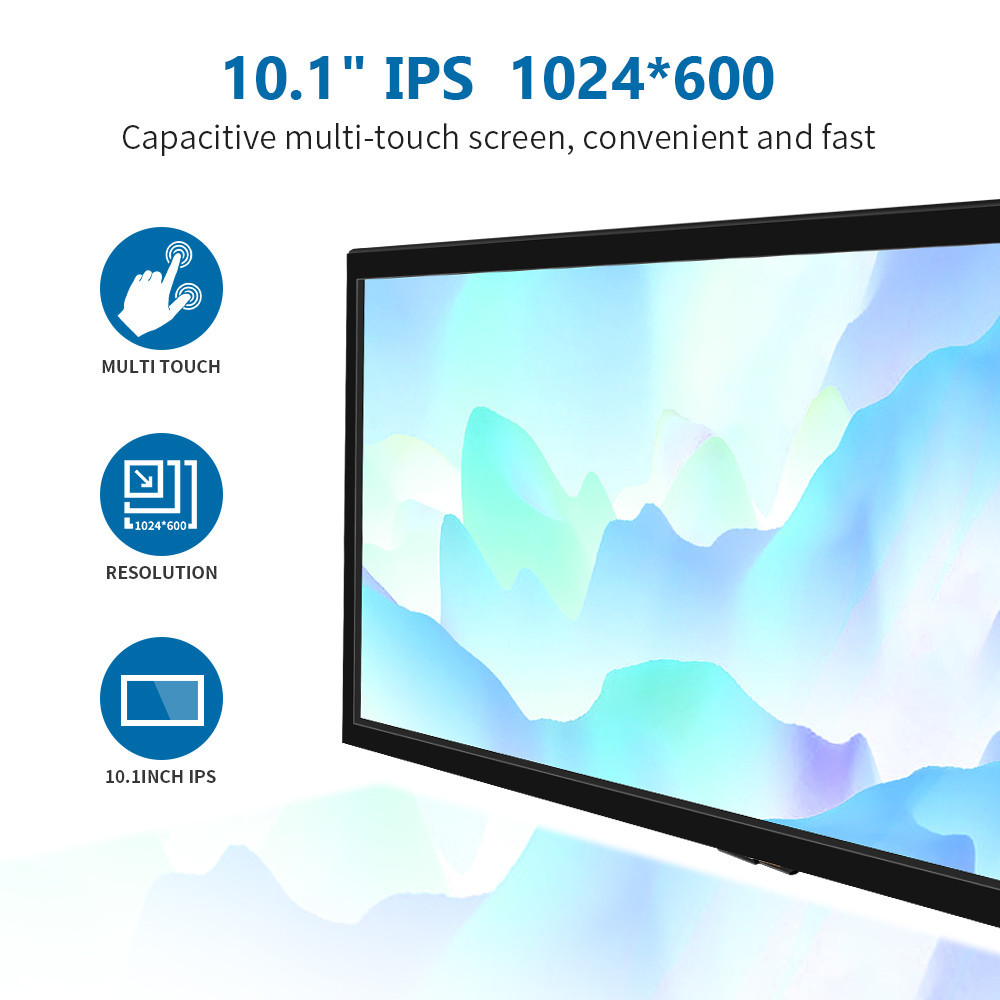 ♣10.1-inch HDMI-DISPLAY LCD (H) computer monitor 1024*600 capacitive ...