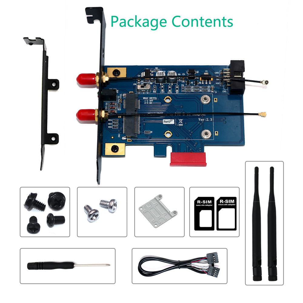 ☬PCI-E WiFi Adapter PCIE Wifi Bluetooth Adapter Mini PCI Express to ... ☬PCI-E WiFi Adapter PCIE Wifi Bluetooth Adapter Mini PCI Express to ...