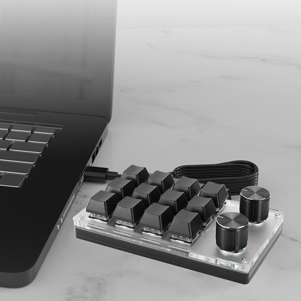 12 Key 2 Knob One Handed Mechanical Gaming Keyboard Hotswap Mechanical ...
