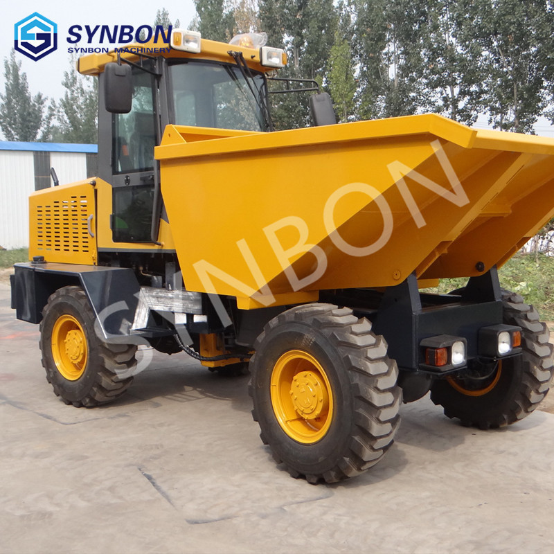 SYNBON dump truk 5ton 4WD dumper truck hydrauic multifunction dumper ...