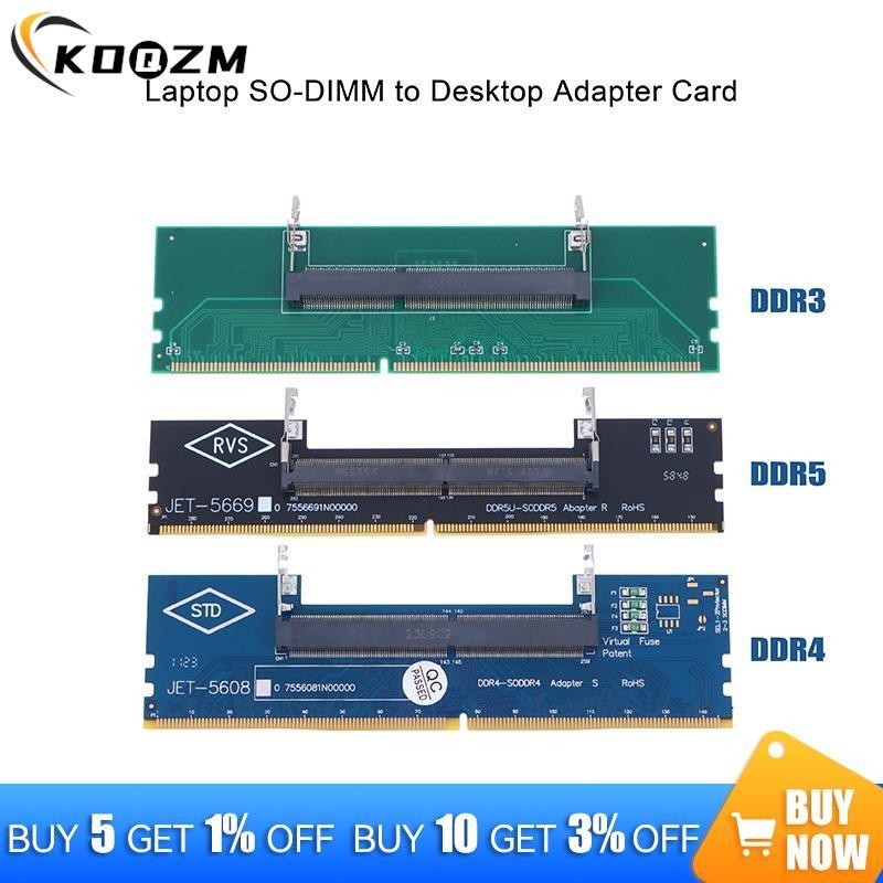 ⊰1pc Laptop Ddr3 Ddr4 Ddr5 Memory To Desktop Memory Adapter Card Ddr3 Ddr4 Ddr5 So Dimm To Pc Di 