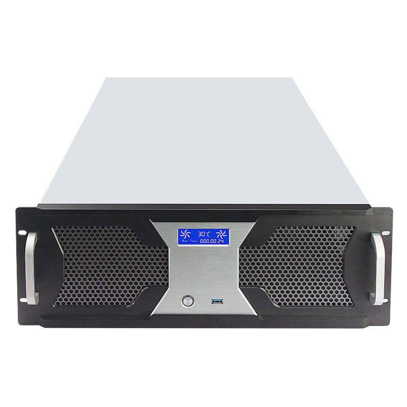~4U rack server computer case with LCD adapter 13*15\" MB adapter 8*3.5 ...