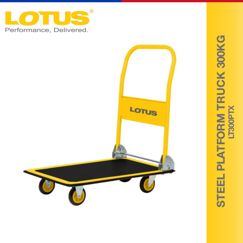 Lotus Steel Platform Truck Push Cart Trolley 300Kg LT300PTX | Shopee ...