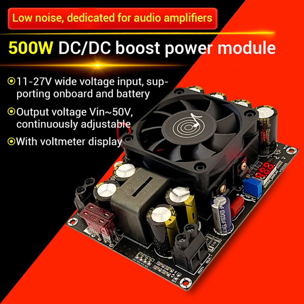 ⚖DC Boost Converter 12V-24V to 24V-50V DC to DC 500W Adjustable Power ...