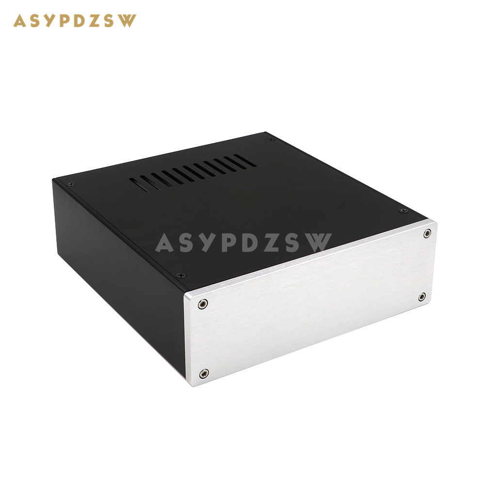 ⋛2207 Full Aluminum Preamplifier enclosure /DAC case/ amplifier chassis AMP BOX With cooling ho ...