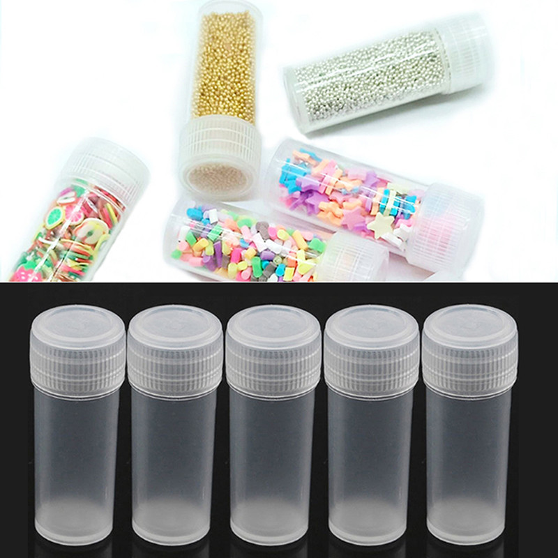 ♡5ml Plastic Sample Bottle Test Tube Mini Small Bottles Vials Storage ...