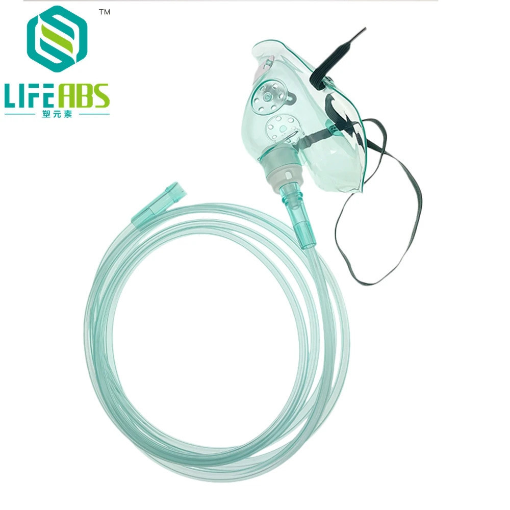 Adult Oxygen Mask with Tube Soft Anatomical Form,Green Shield Medicine ...