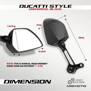 KAWASAKI CT100 B Mokoto Ducatti Style Rear View Side Mirror Elite ...