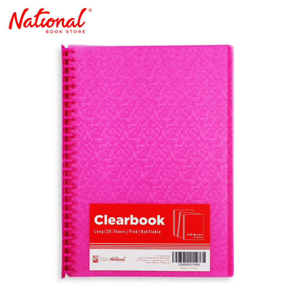 Best Buy Clearbook Refillable Long 20 sheets 27 Holes Pixel Design ...