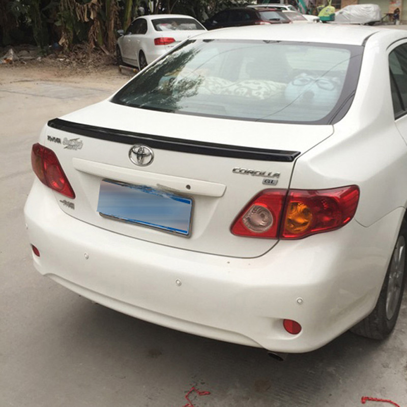 For Toyota Corolla Spoiler ABS Material Car Rear Wing unpaint Color ...