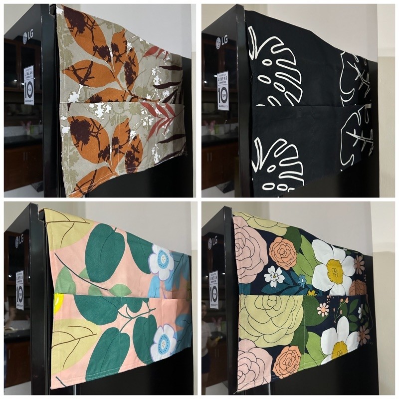 Refrigerator Cover with pockets / Ref Cover | Shopee Philippines