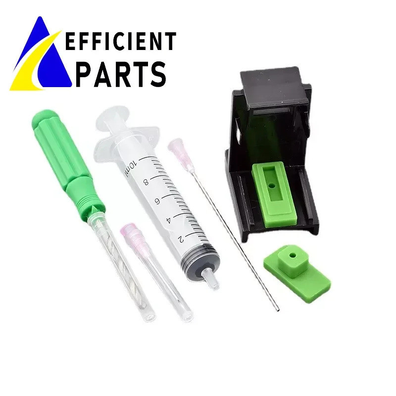 Ink Refill Cartridge Clip Rubber Pads Syringe Tool Kit Clamp For HP 46 ...