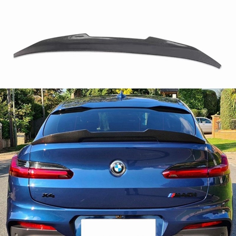 ♡FOR BMW X4 G02 PSM Style Carbon fiber Rear Spoiler Trunk wing 2018 ...
