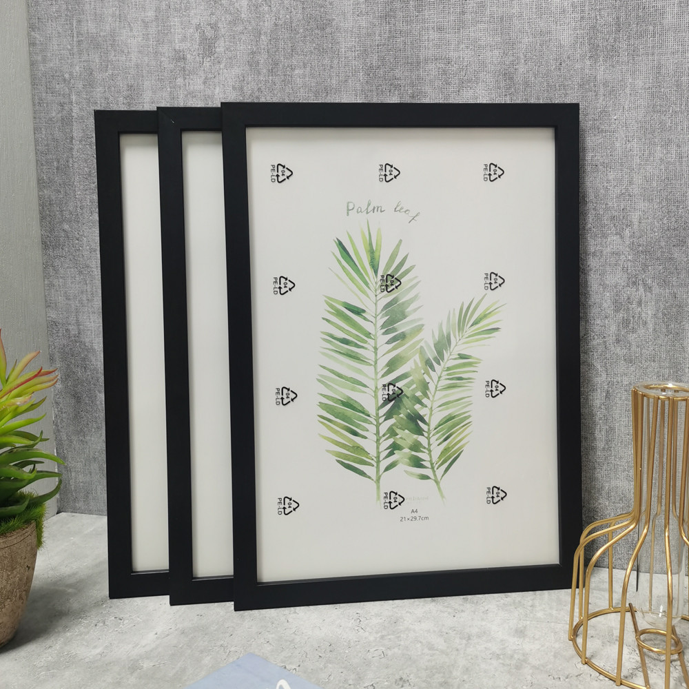 3Pcs/Set Wooden Photo Frame For Wall Hanging 10X15 15X20 A4 Wood ...