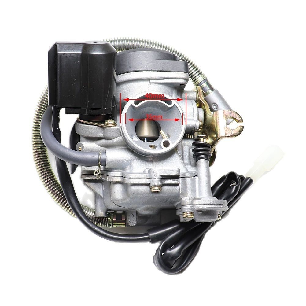 ☚PD18J Carburetor 50cc 4 stroke Chinese GY6 139QMB Moped 49cc 60cc For ...