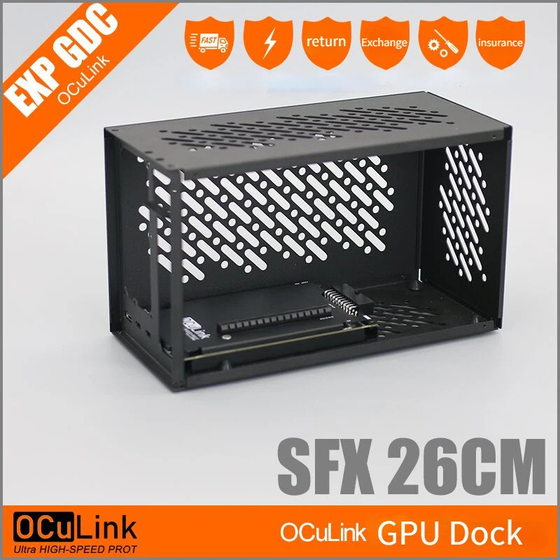 Aluminum Case OCuP4v2 OCuLink PCI-E 4.0 X4 Video Card GPU Dock Oculink / M.2 NVMe Metal Frame ...