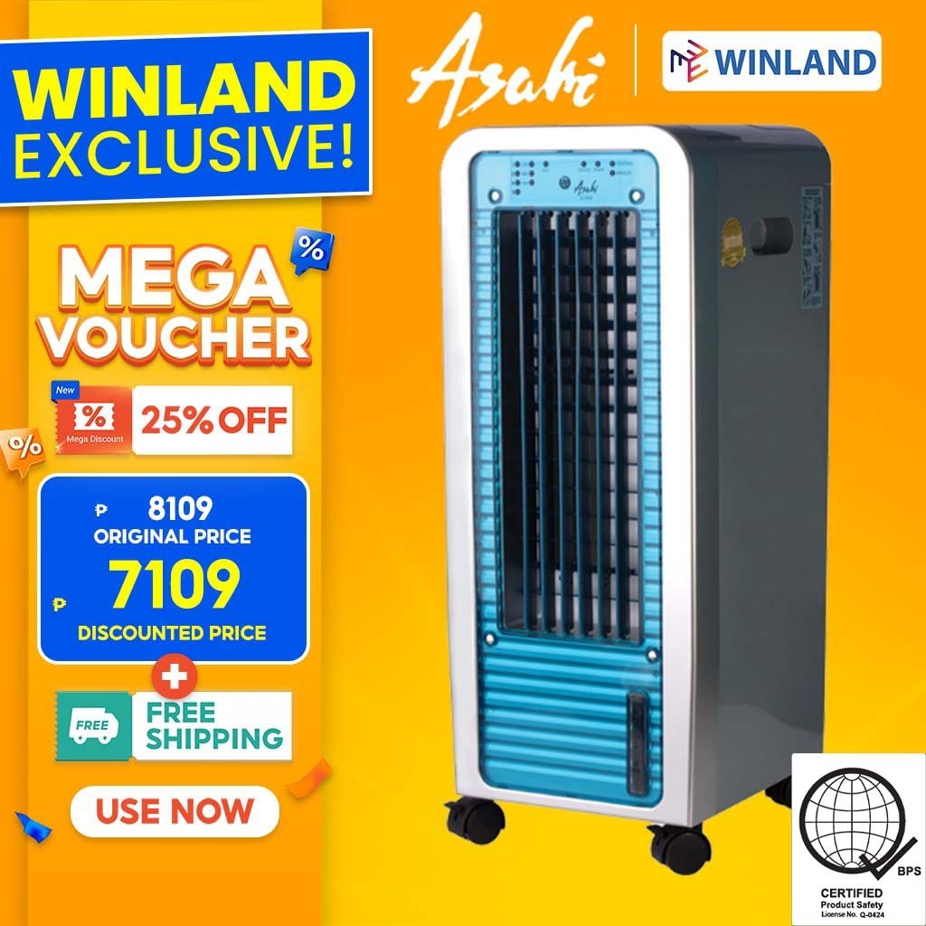 Asahi by Winland Cooling Fan | Air Cooler with Ionizer Ice Fan | Tower ...