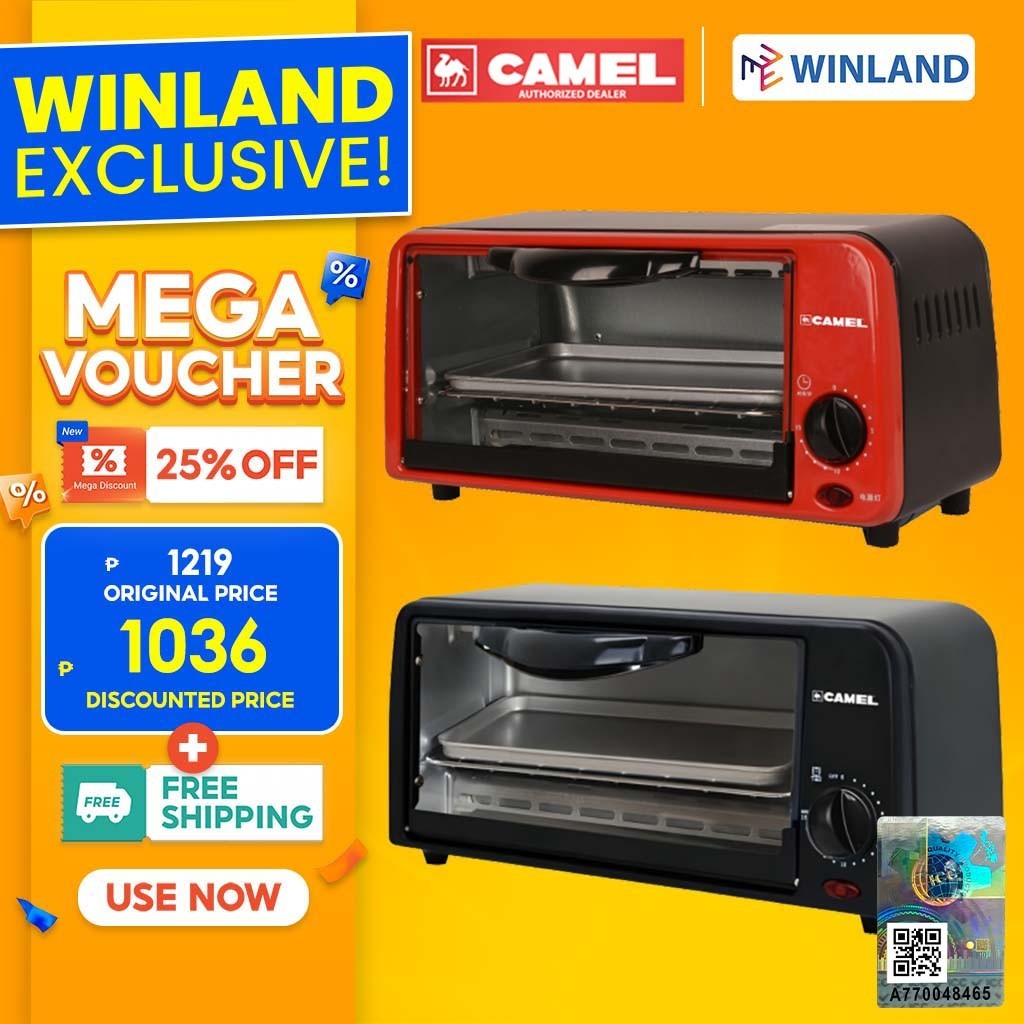 Camel Appliances by Winland 6.0L Stainless Steel Oven Toaster 6.0L with ...