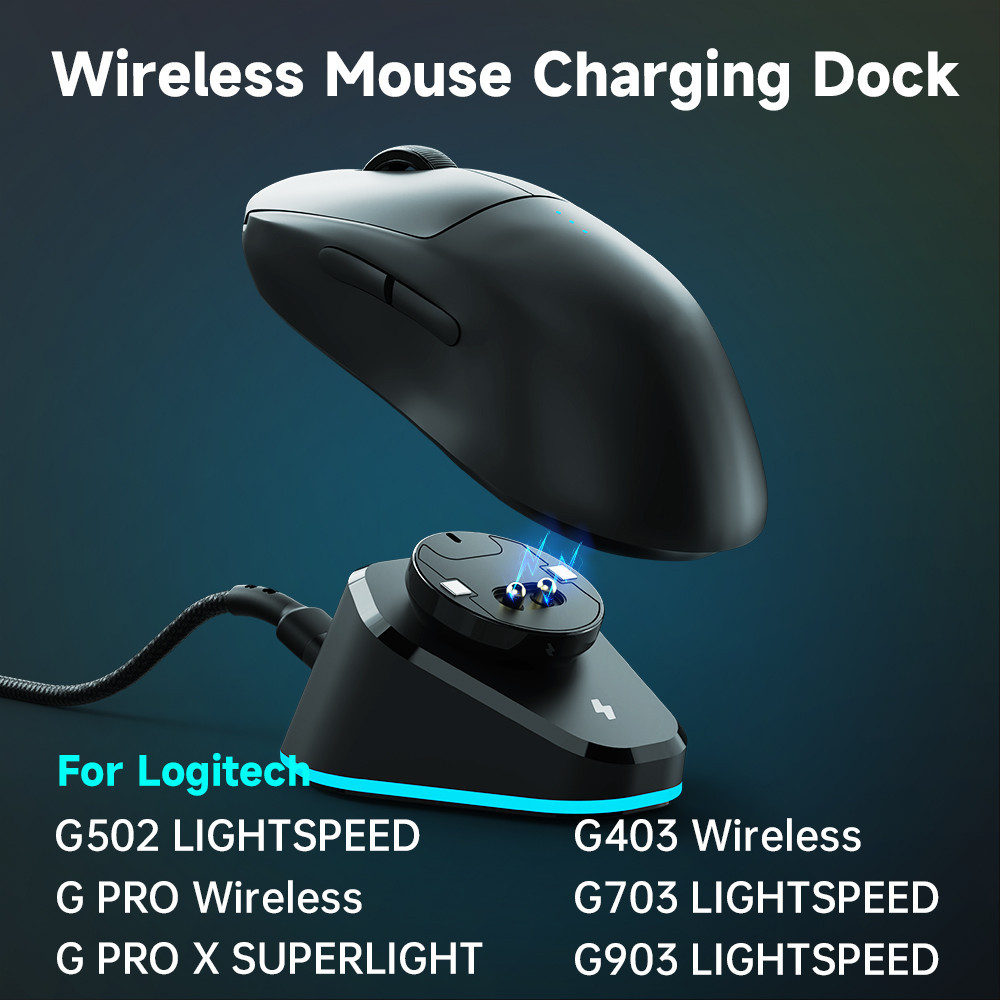 Mouse Wireless Dock for Logitech G Pro X Superlight G502 lightspeed ...